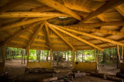 Round Timber Framed Pavilion Finished